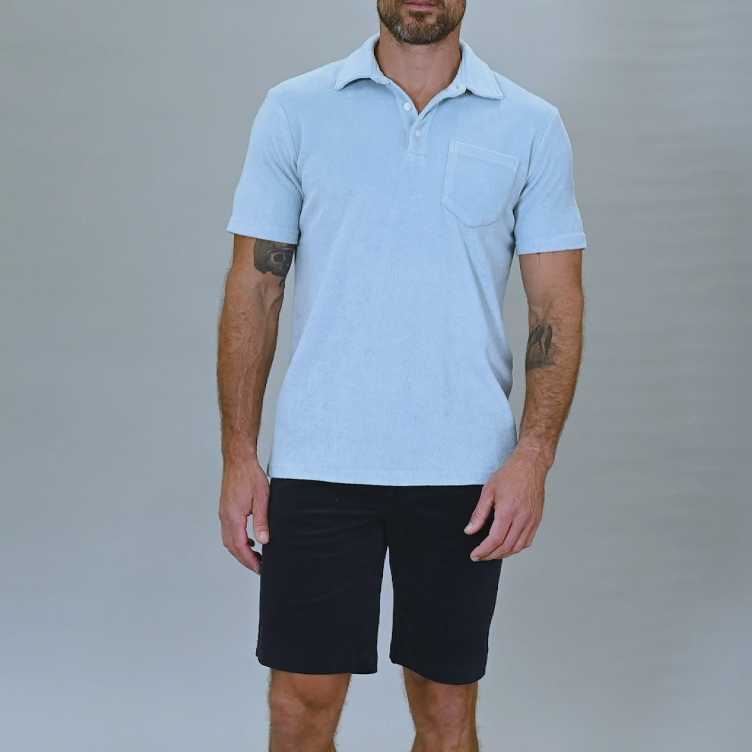 Men’s Terry Cloth Polo Shirt by LAIRD
