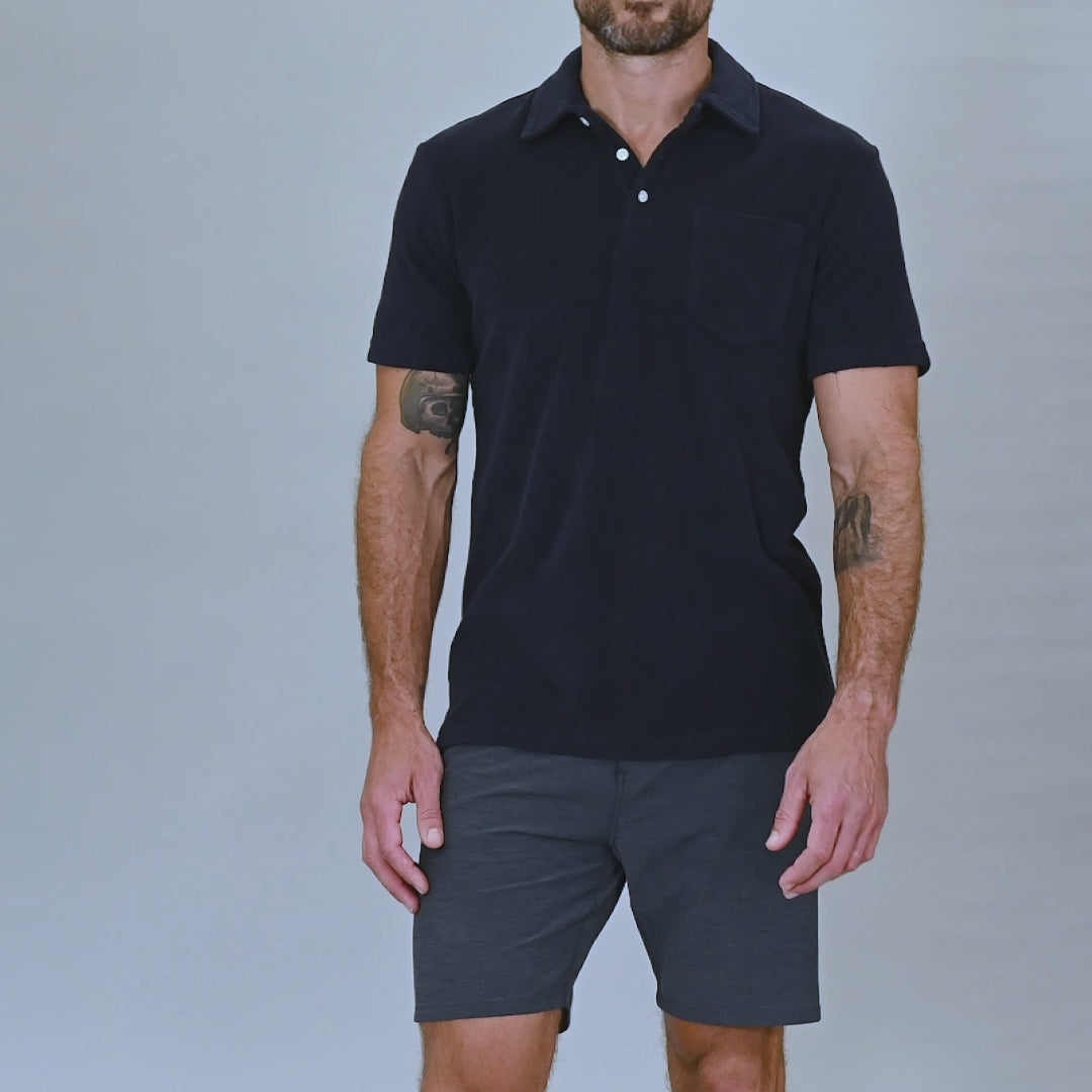 Men’s Terry Cloth Polo Shirt by LAIRD